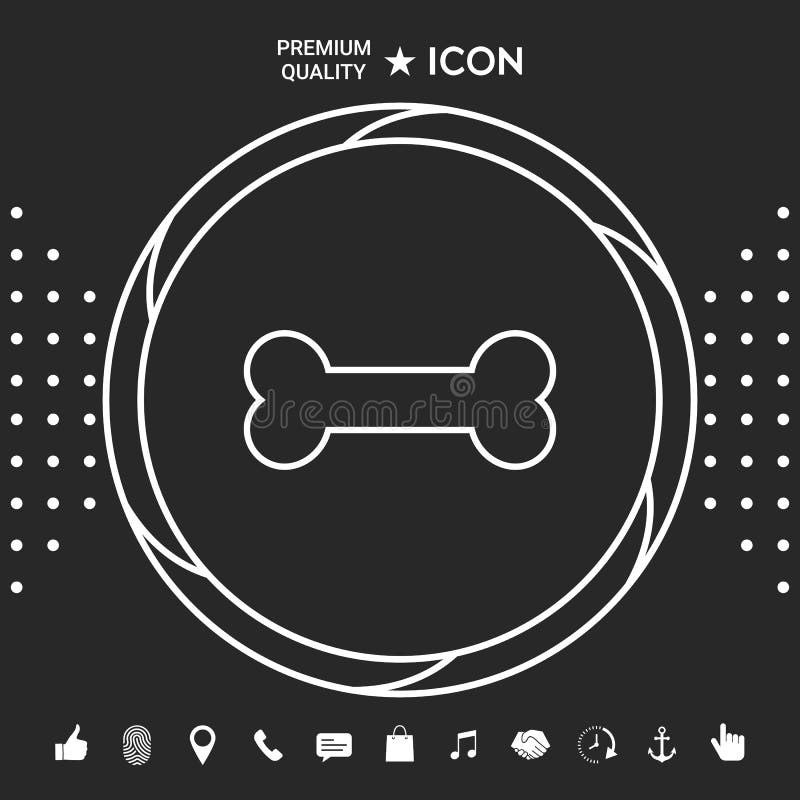 Bone line icon stock vector. Illustration of line, anatomy - 130244292