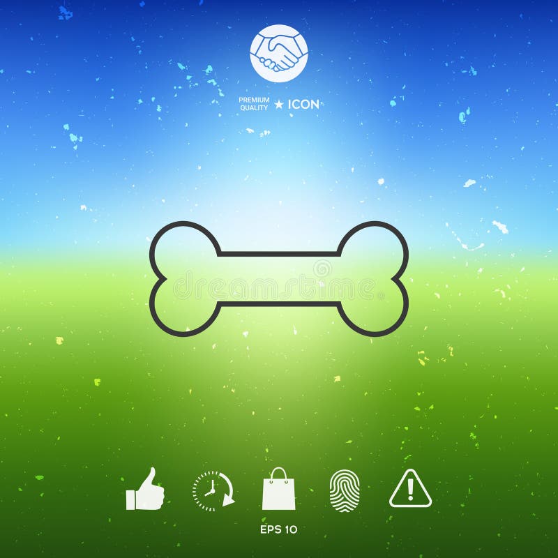 Bone line icon stock vector. Illustration of anatomy - 108426809