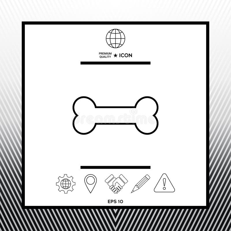 Bone line icon stock vector. Illustration of bone, orthopedic - 110152110