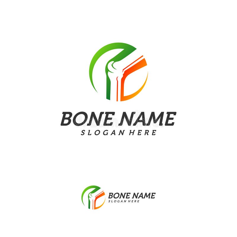Bone Logo Design Concept Vector Template, Bone Treatment Icon Creative ...