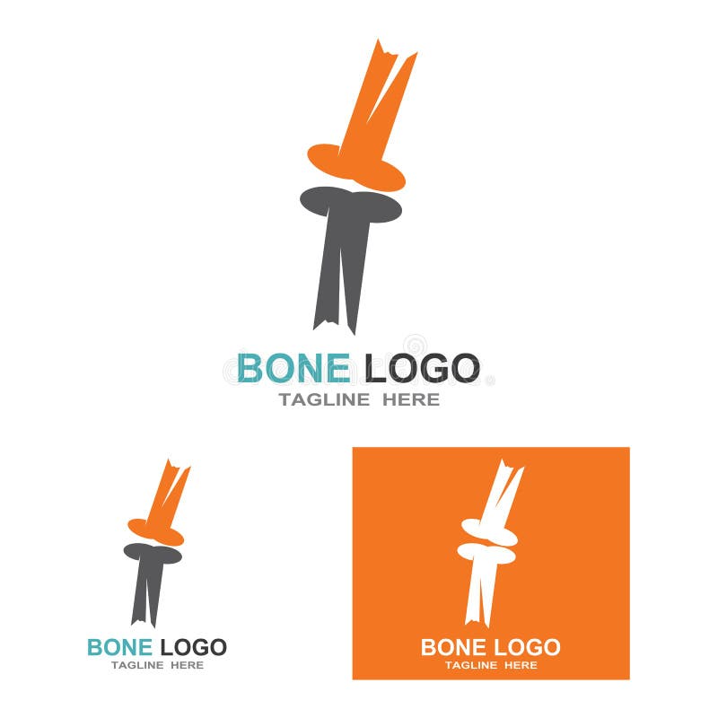 Bone Logo Icon Vector Design Template Illustration Stock Vector ...