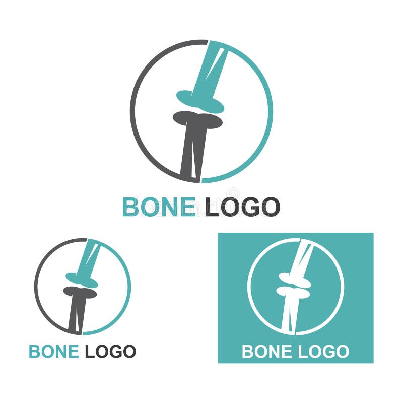 Bone Logo Icon Vector Design Template Illustration Stock Vector ...