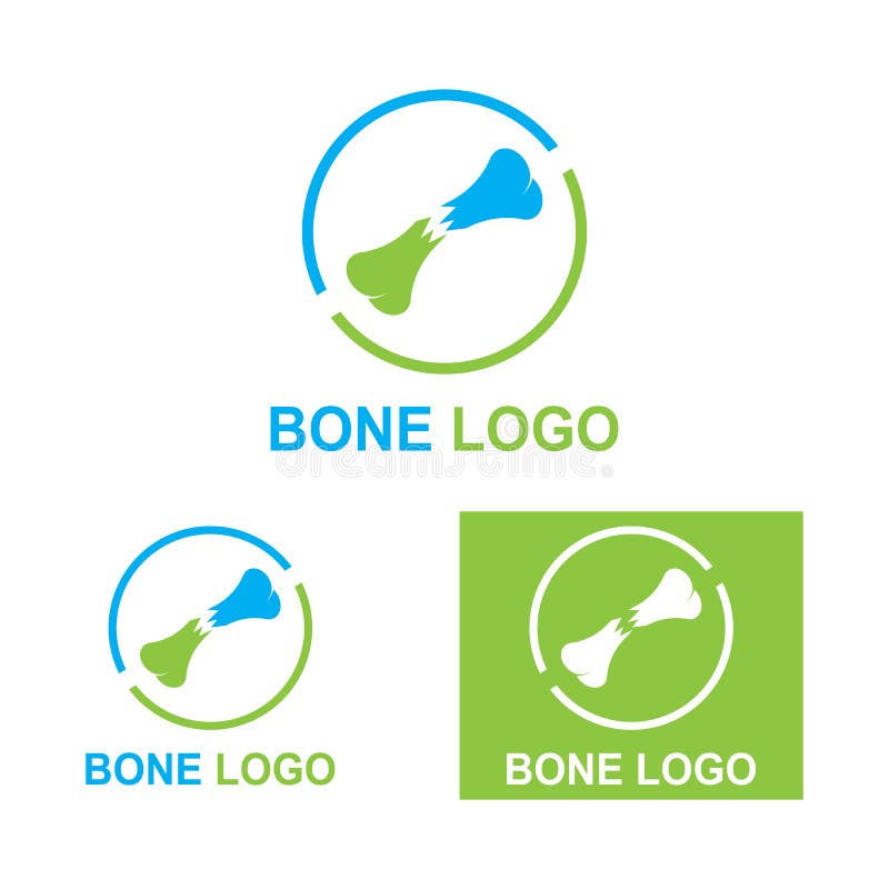 Bone Logo Icon Vector Design Template Illustration Stock Vector ...