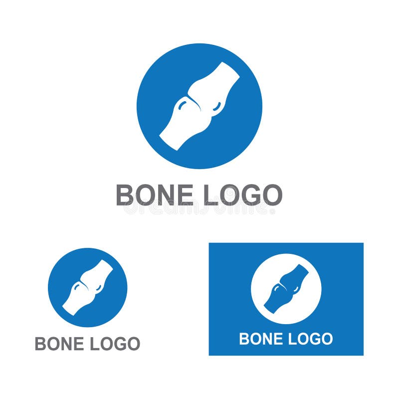 Bone Logo Icon Vector Design Template Illustration Stock Illustration ...