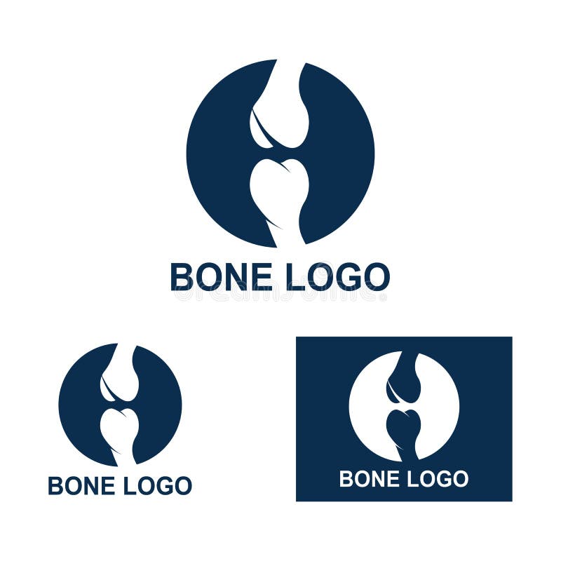 Bone Logo Icon Vector Design Template Illustration Stock Vector ...