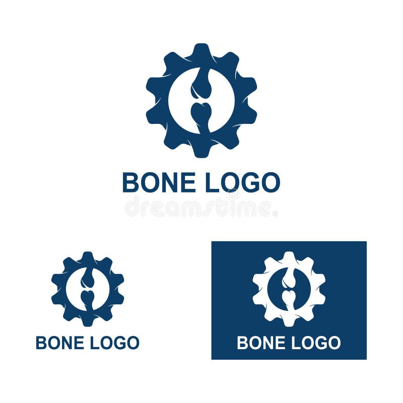 Bone Logo Icon Vector Design Template Illustration Stock Vector ...