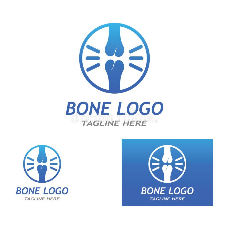 Bone Logo Icon Vector Design Template Illustration Stock Illustration ...