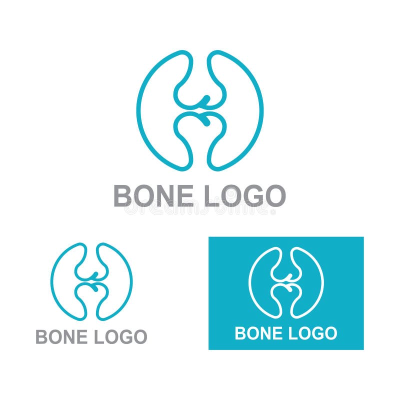 Bone Logo Icon Vector Design Template Illustration Stock Illustration ...