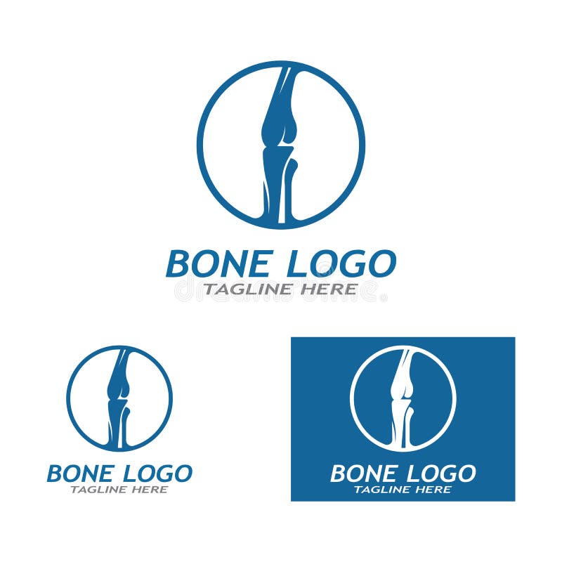 Bone Logo Icon Vector Design Template Illustration Stock Illustration ...