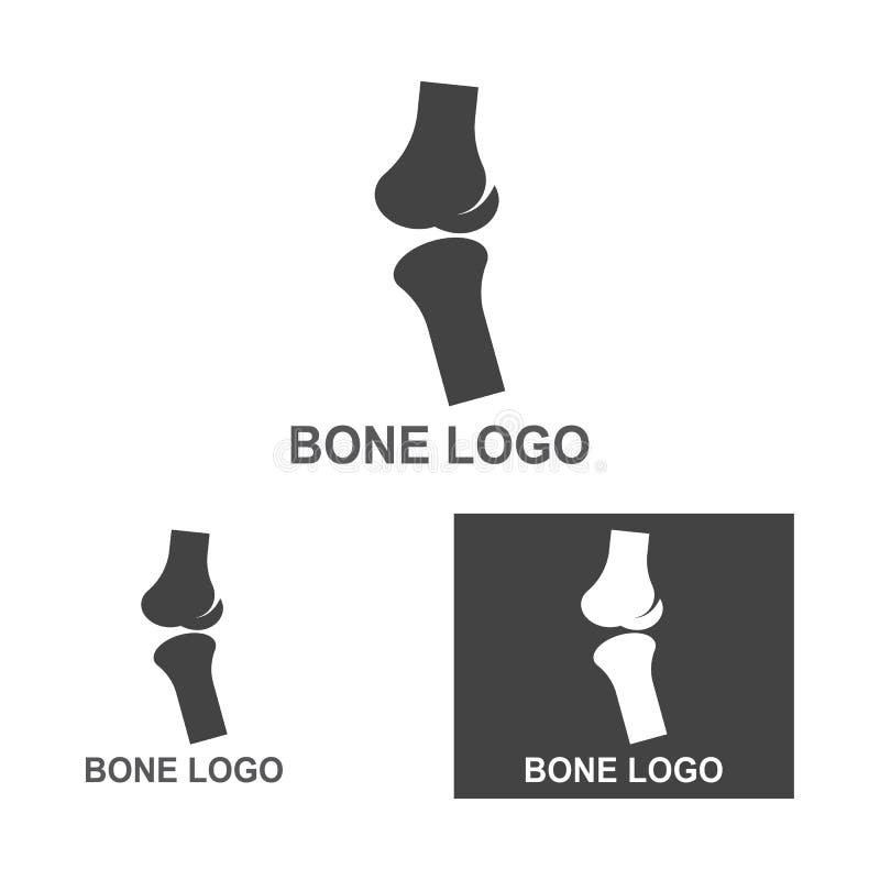 Bone Logo Icon Vector Design Template Illustration Stock Vector ...