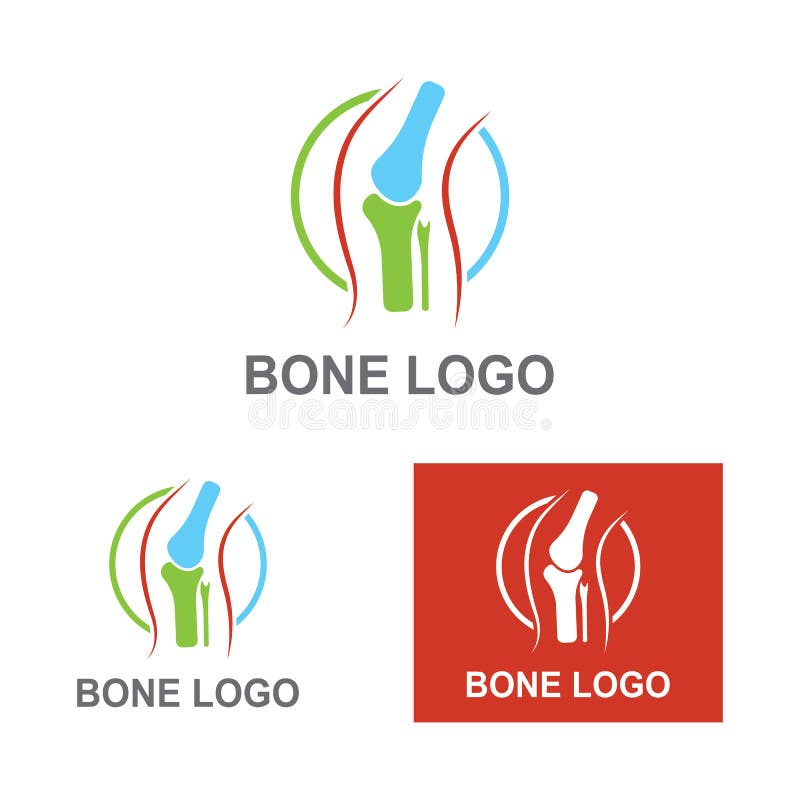 Bone Logo Icon Vector Design Template Illustration Stock Vector ...