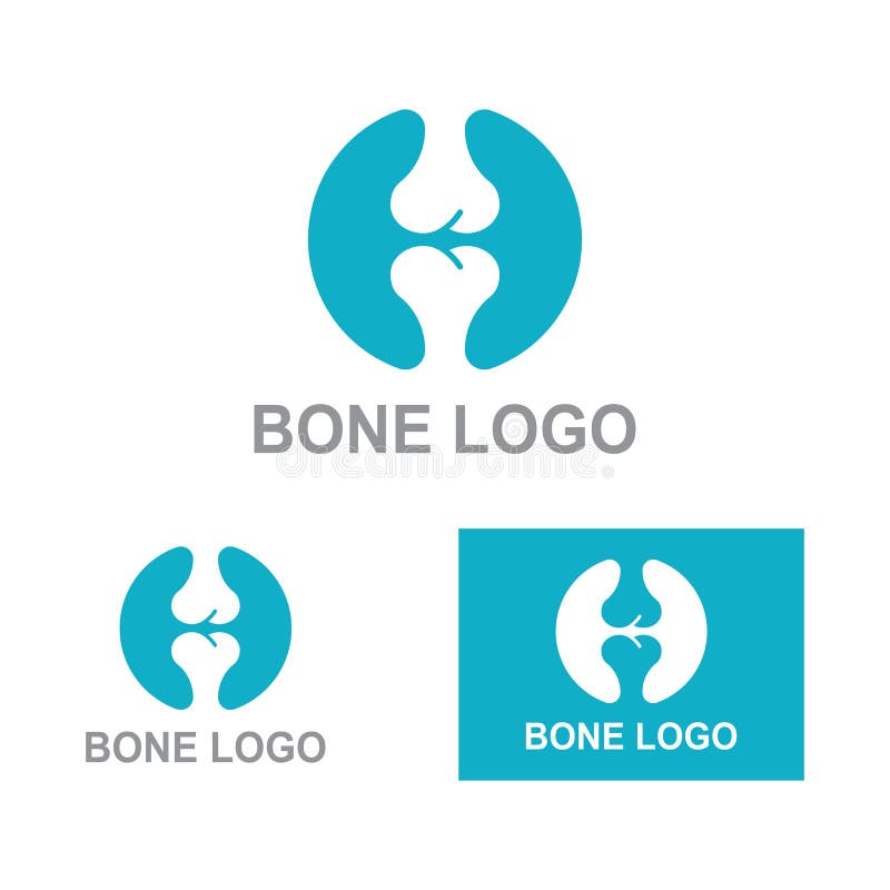 Bone Logo Icon Vector Design Template Illustration Stock Illustration ...