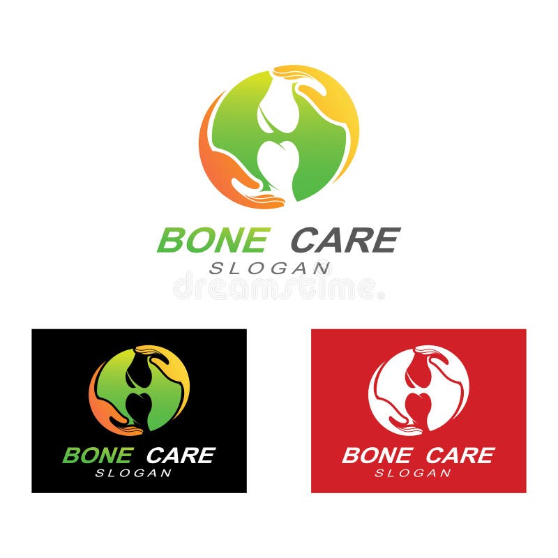 Bone Logo Icon Vector Design Template Illustration Stock Vector ...