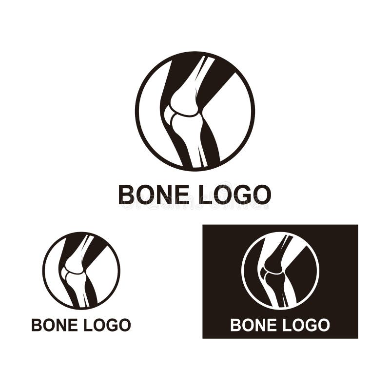Bone Logo Icon Vector Design Template Illustration Stock Illustration ...
