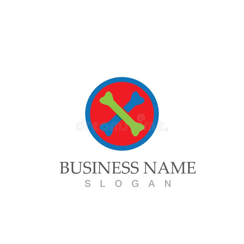 Bone logo vector template stock vector. Illustration of fracture ...