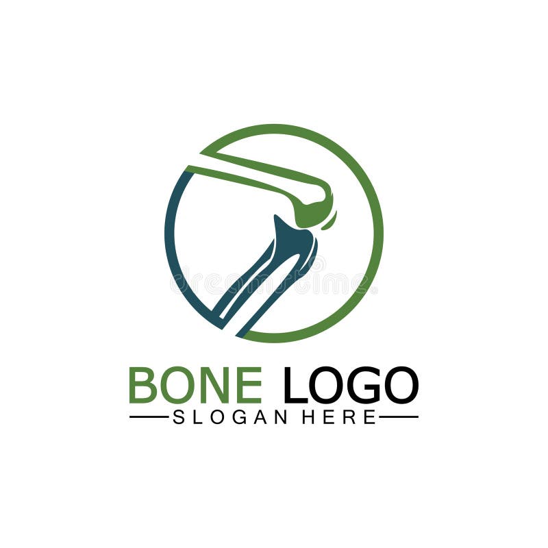Bone Logo Vector Template Symbol.illustration of Joint, Knee Stock ...