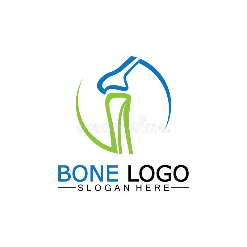 Bone Logo Vector Template Symbol.illustration of Joint, Knee Stock ...
