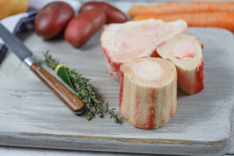 Bone marrow and vegetables stock image. Image of ingredient - 176251537