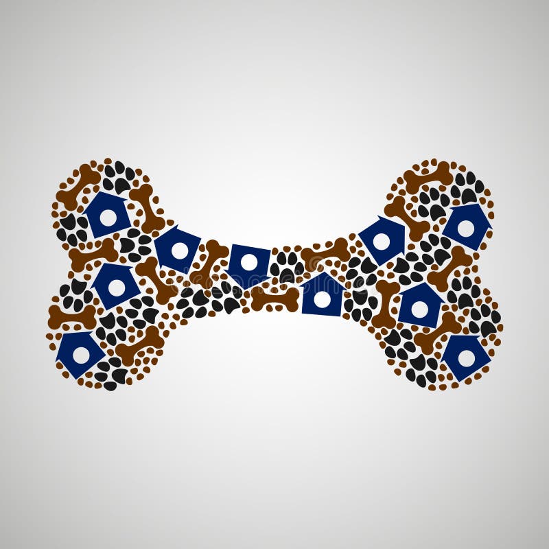 Bone pattern color stock vector. Illustration of silhouette - 47427333