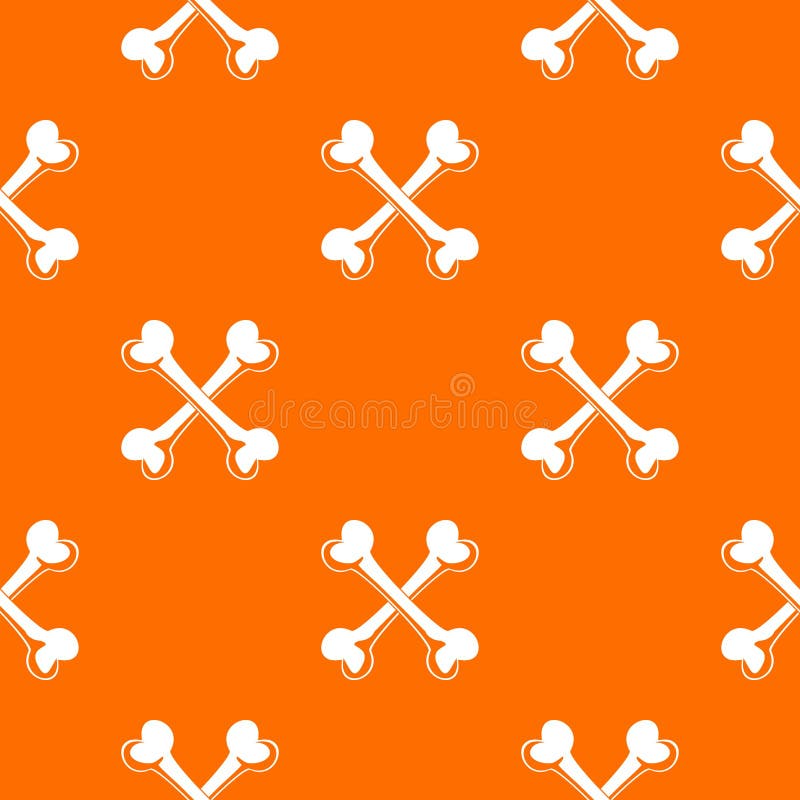 Bone pattern vector orange stock vector. Illustration of knee - 149845377