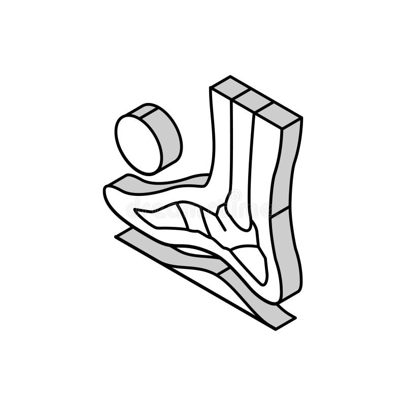 Bone Postural Deformity Feet Isometric Icon Vector Illustration Stock ...