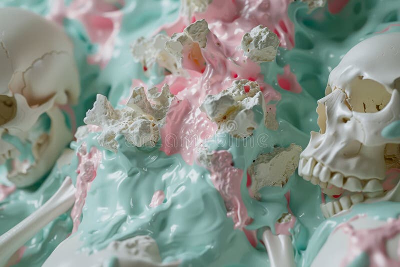 Bone Resorption Process Osteoclasts Breaking Down Bone Tissue for ...