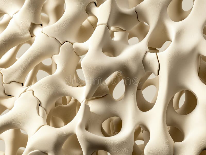 Bone Spongy Structure Close-up, Texture of Bone, Osteoporosis Concept ...