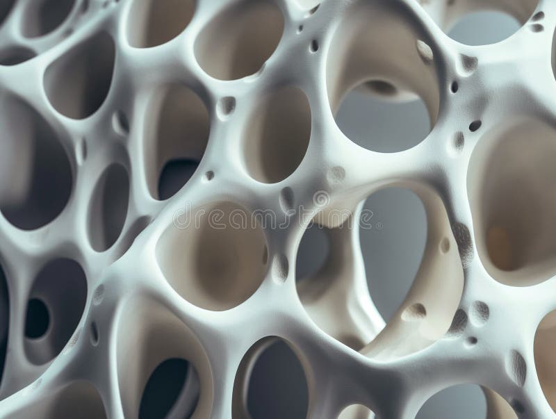 Bone Spongy Structure Close-up, Texture of Bone, Osteoporosis Concept ...
