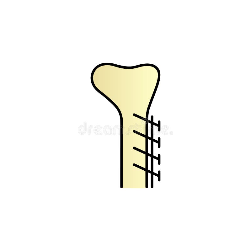 Bone, Steel, Metal Color Gradient Vector Icon Stock Illustration ...