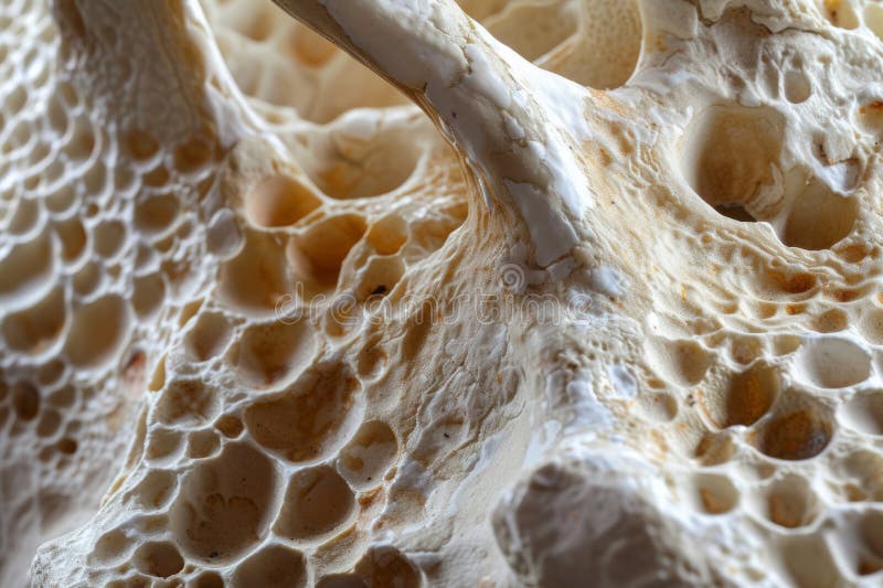 Bone structure, macro shot stock illustration. Illustration of medical ...