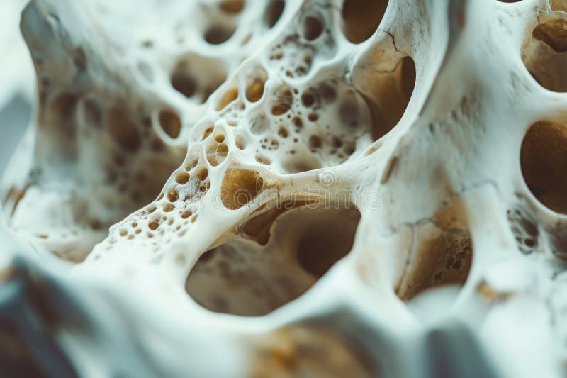 Bone structure, macro shot stock illustration. Illustration of medical ...