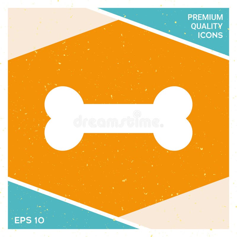 Bone symbol icon stock vector. Illustration of biscuit - 115841066