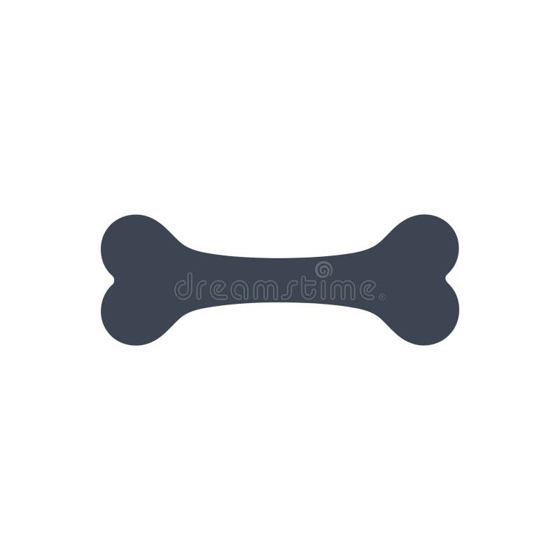 Bone Symbol Icon stock vector. Illustration of vector - 361752741