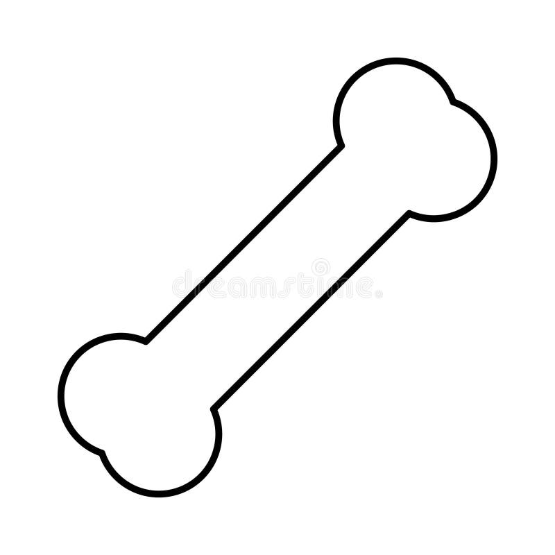 Bone Symbol Isolated Vector Icon Which Can Easily Modify or Edit Stock ...