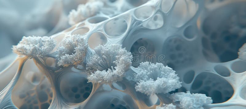 Bone Texture that is Infected with Disease Virus Stock Illustration ...