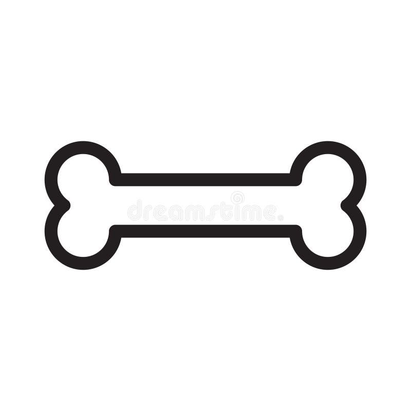 Bone thin line vector icon stock vector. Illustration of concept ... Bone thin line vector icon stock vector. Illustration of concept ...