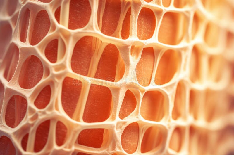 Bone Tissue Human Skeleton Under Microscope Cells Structure Medical ...