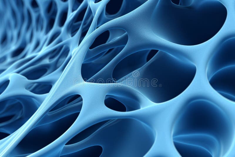 Bone Tissue Human Skeleton Under Microscope Cells Structure Medical ...