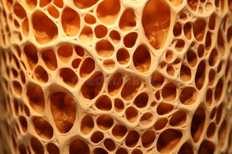 Bone Tissue Human Skeleton Under Microscope Cells Structure Medical ...