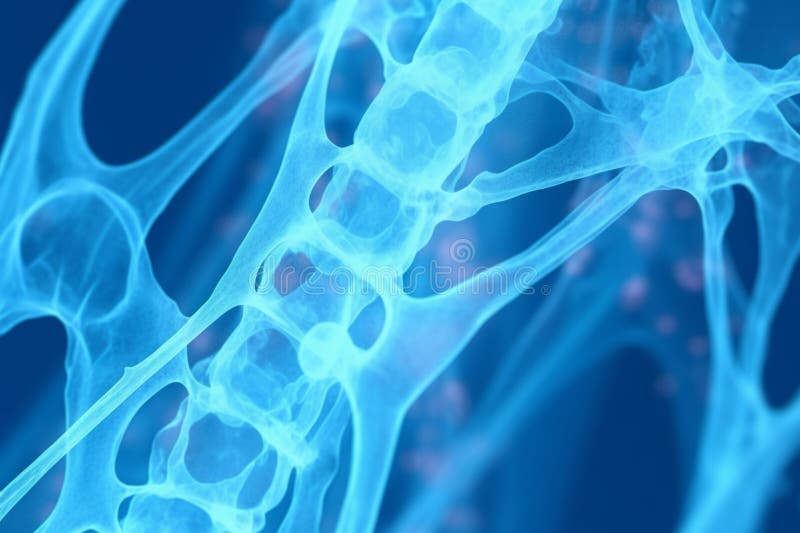 Bone Tissue Human Skeleton Under Microscope Cells Structure Medical ...