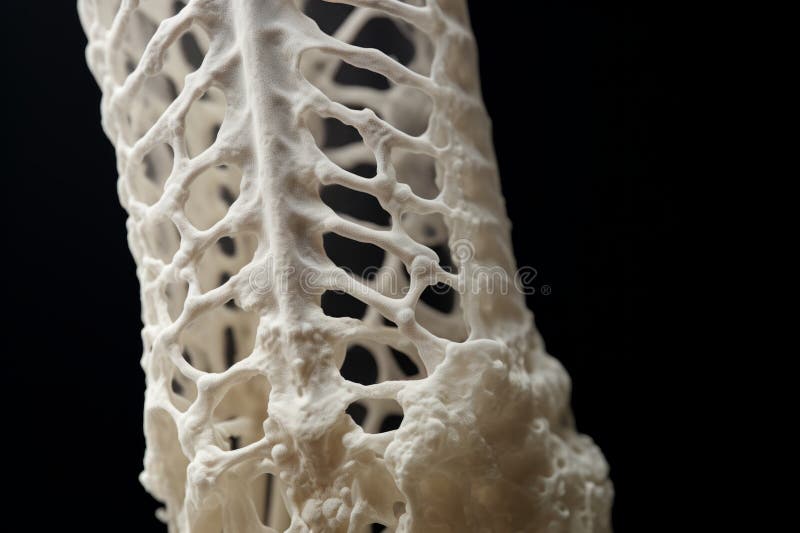 Bone Tissue Human Skeleton Under Microscope Cells Structure Medical ...