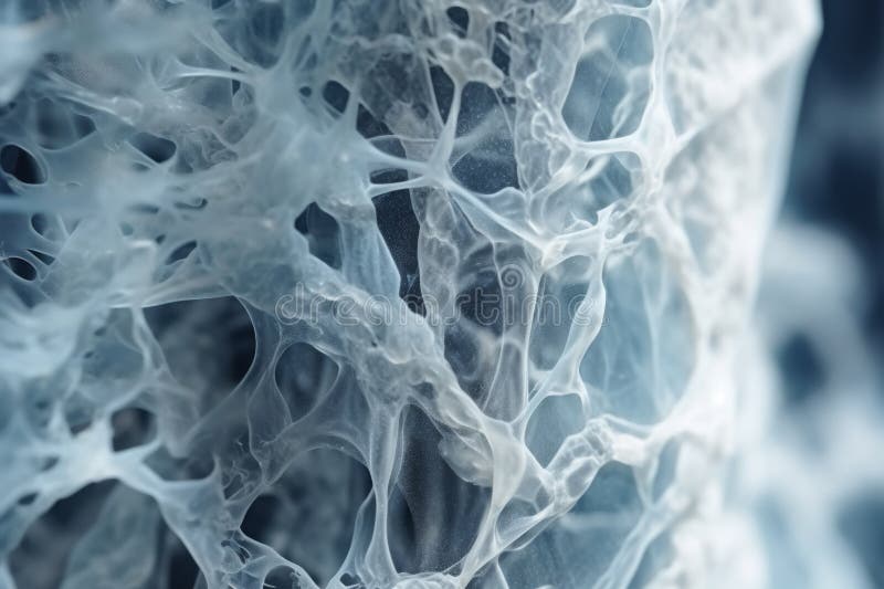 Bone Tissue Human Skeleton Under Microscope Cells Structure Medical ...