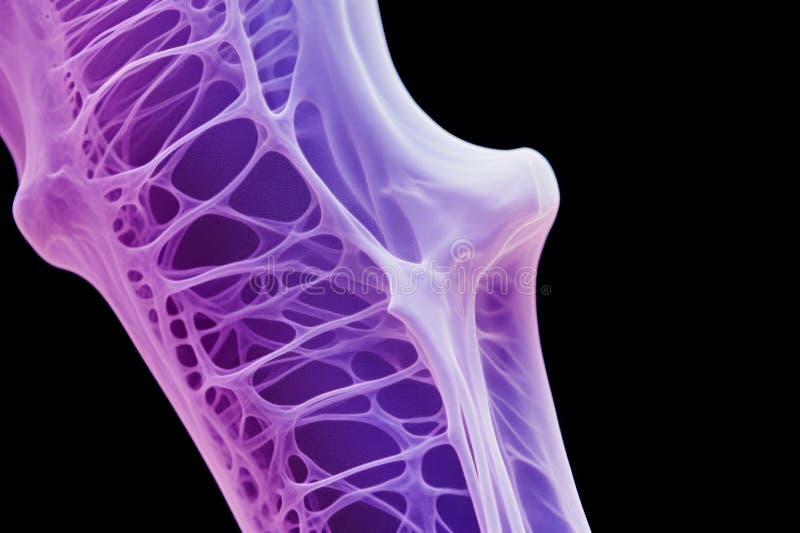 Bone Tissue Human Skeleton Under Microscope Cells Structure Medical ...