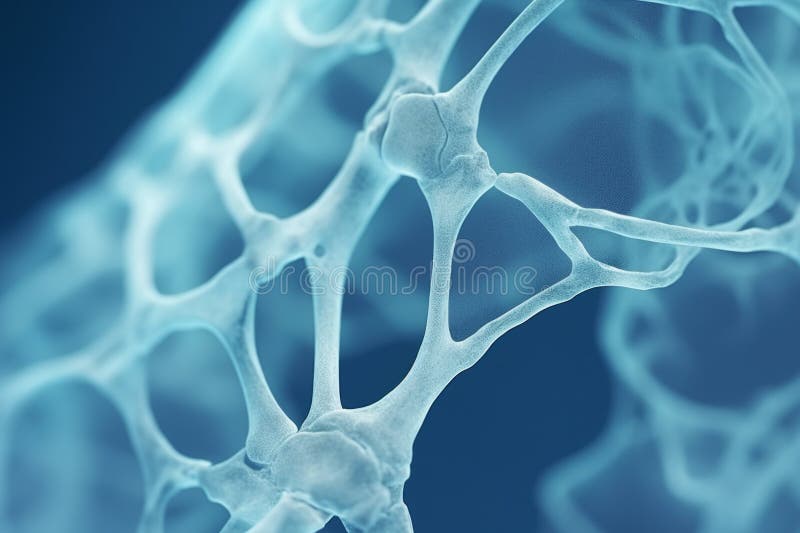Bone Tissue Human Skeleton Under Microscope Cells Structure Medical ...
