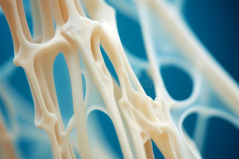 Bone Tissue Human Skeleton Under Microscope Cells Structure Medical ...