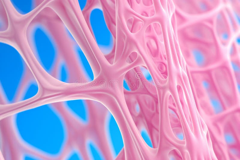 Bone Tissue Human Skeleton Under Microscope Cells Structure Medical ...