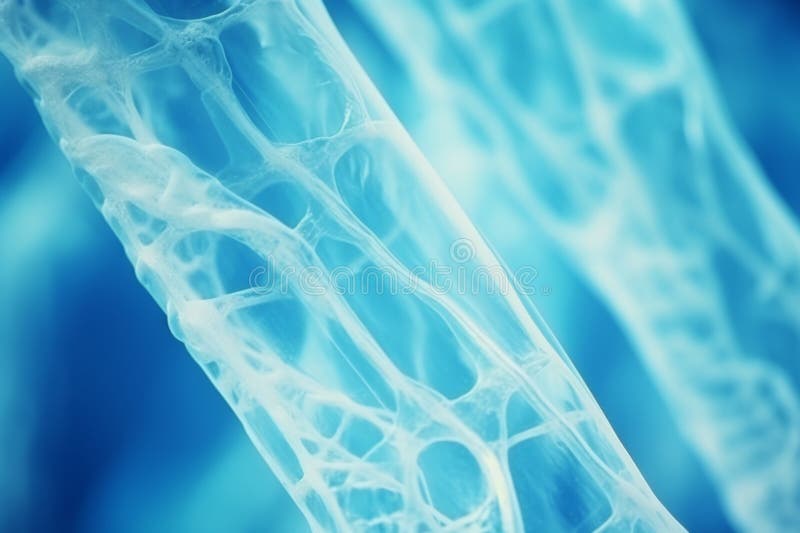 Bone Tissue Human Skeleton Under Microscope Cells Structure Medical ...