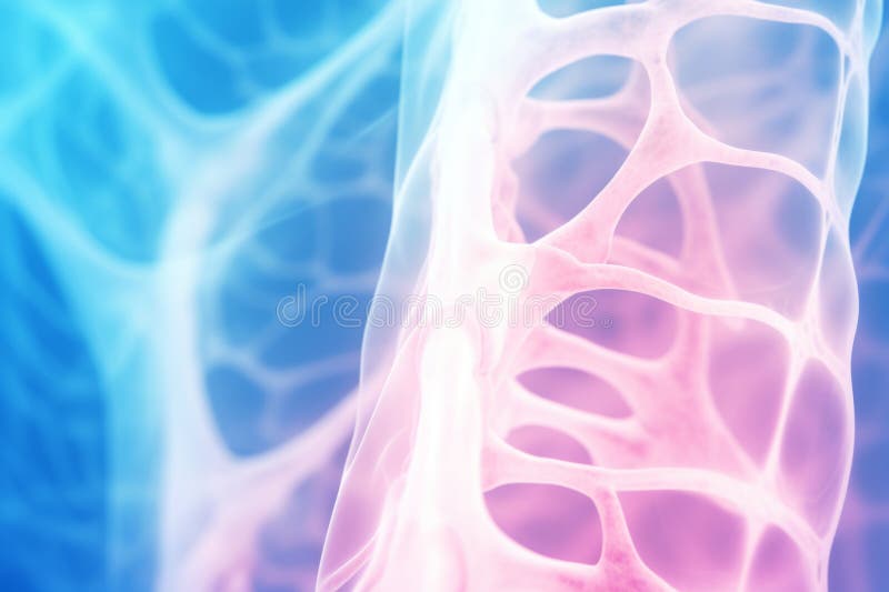 Bone Tissue Human Skeleton Under Microscope Cells Structure Medical ...