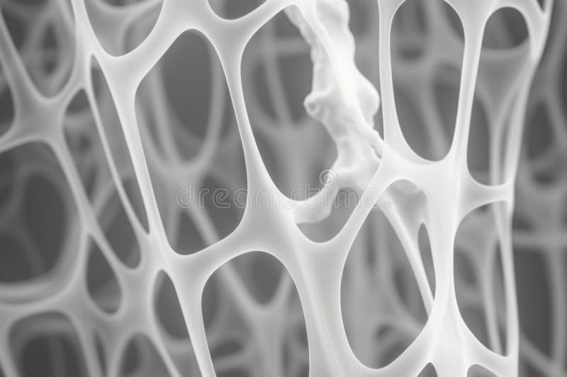 Bone Tissue Human Skeleton Under Microscope Cells Structure Medical ...