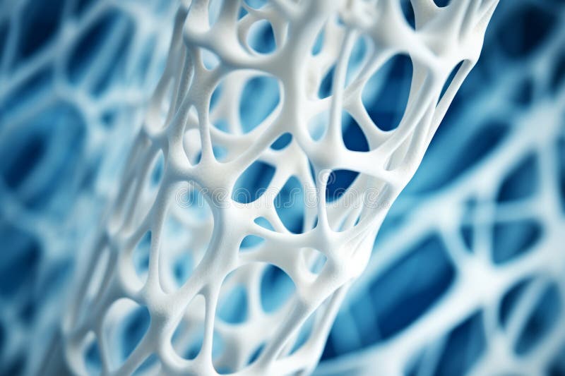 Bone Tissue Human Skeleton Under Microscope Cells Structure Medical ...